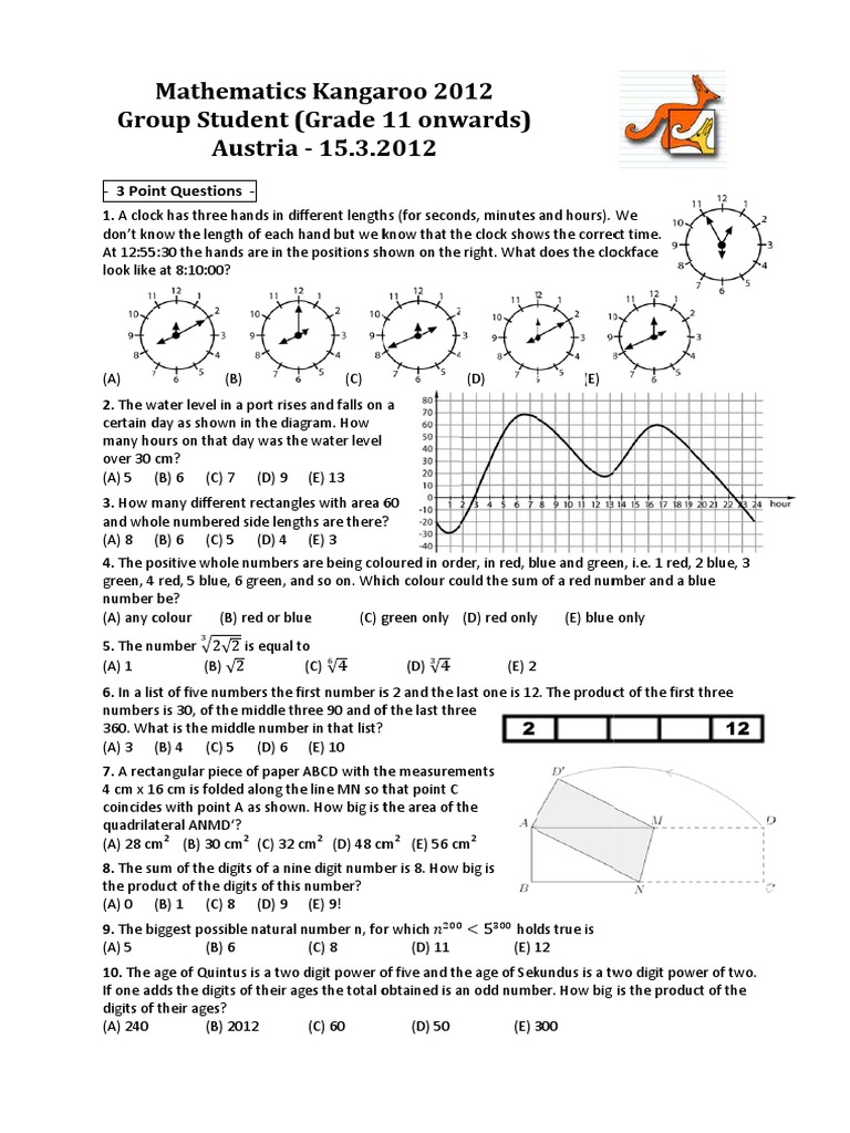 2012 Student | PDF | Analytic Geometry | Geometric Objects