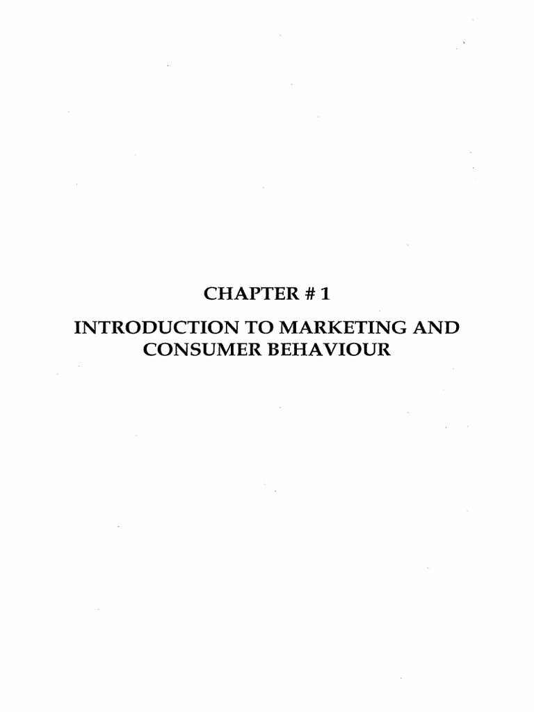 Chap 1, CB PDF | PDF | Consumer Behaviour | Brand