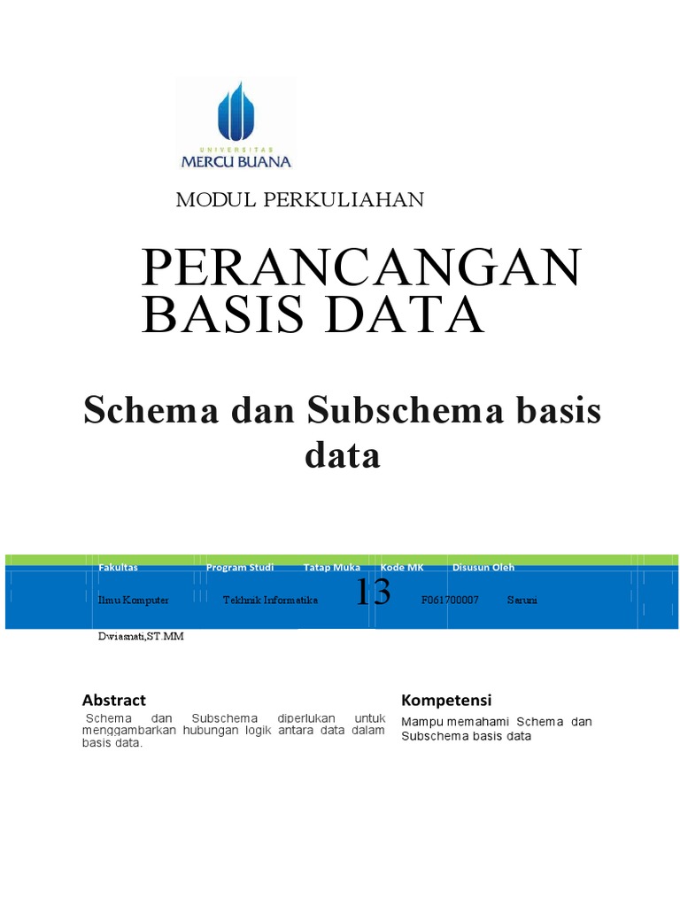 Panduan Perancangan Basis Data | PDF