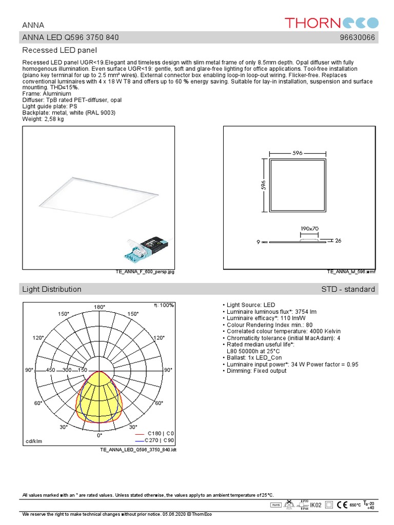 Thron ANNA LED | PDF | Lighting | Light