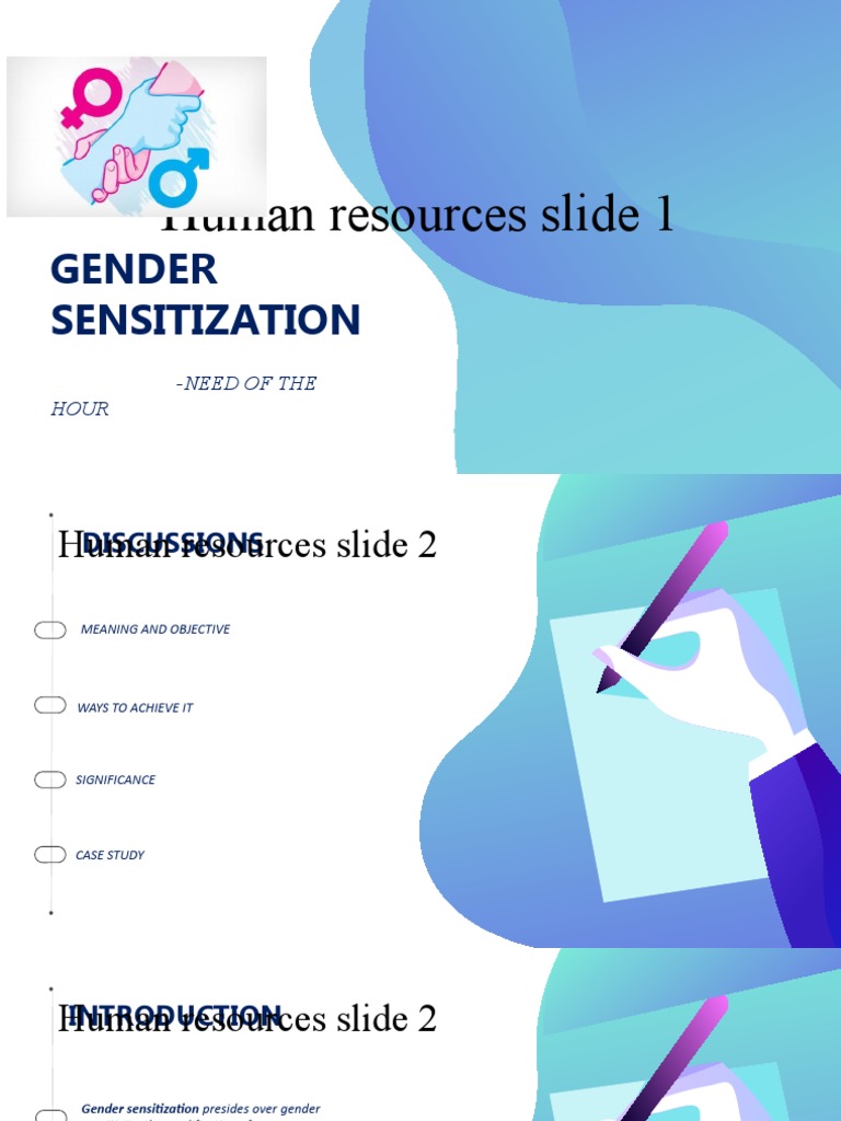 Human Resources Slide 1: Gender Sensitization | PDF | Gender | Gender Studies