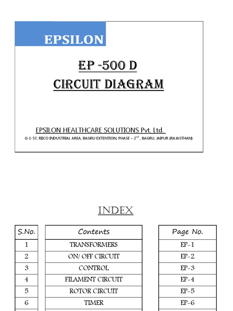 Epsilon EP 500 - Medicare Xray Machine | PDF | Electrical Equipment ...