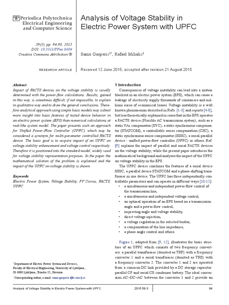 Upfc Done Project PDF | PDF | Ac Power | Electric Power System