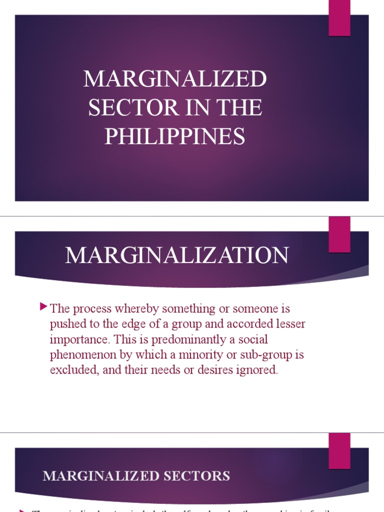 Marginalized Sector in The Philippines | PDF