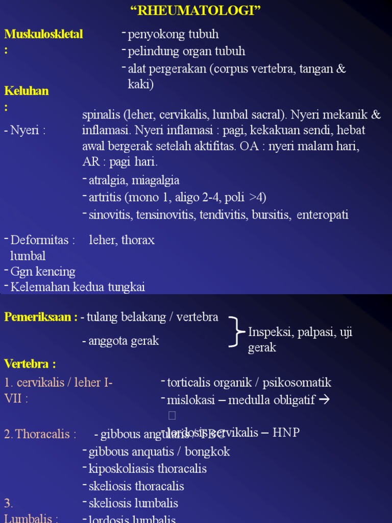Tendinitis dan Pengobatan Rheumatologi | PDF