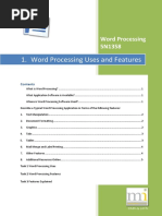 Introduction To Word Processing | PDF | Word Processor | Cursor (User Interface)