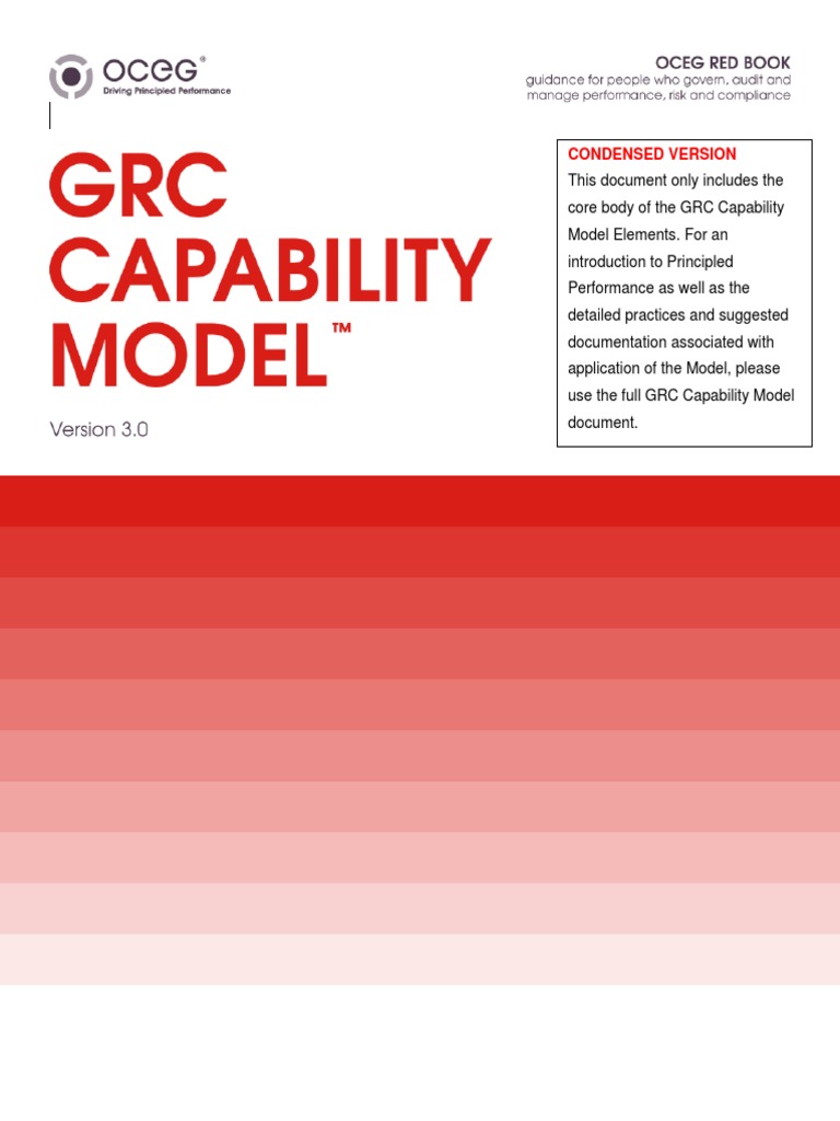 GRC Capability Model | Download Free PDF | Stakeholder (Corporate) | Risk