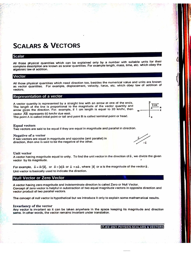 FIITJEE PACKAGE Physics Vector | PDF