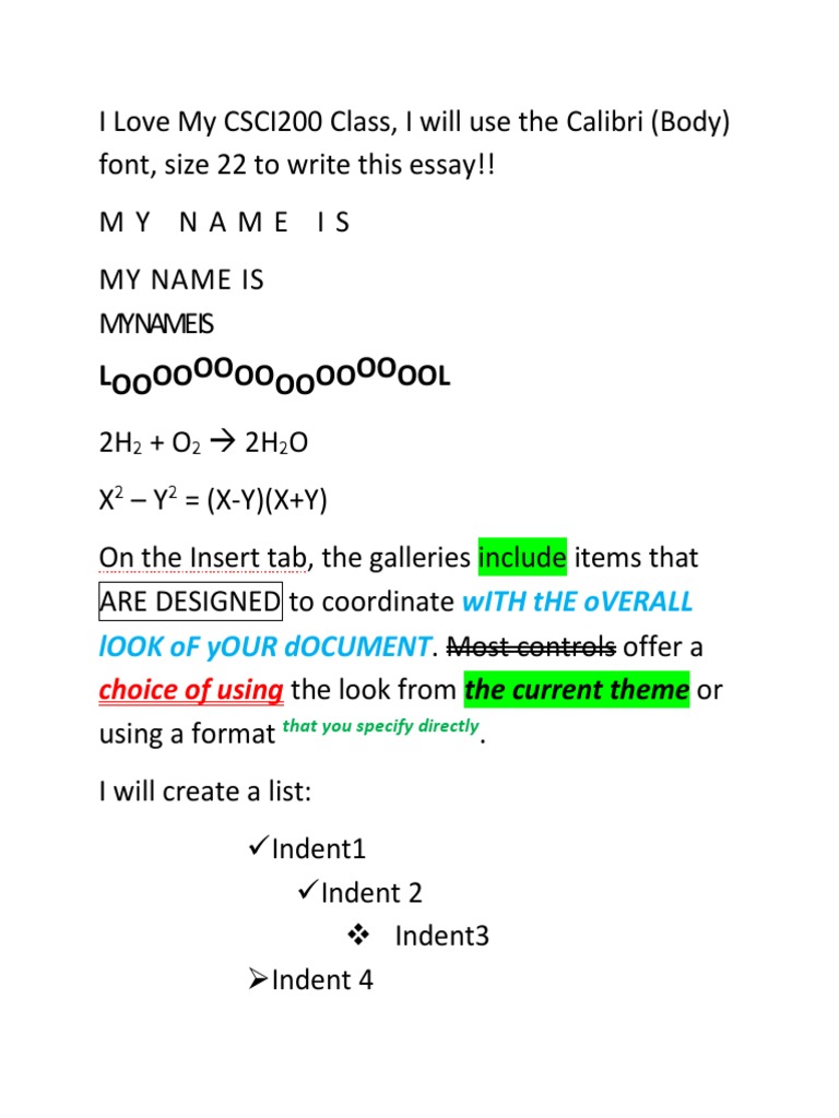 Looooooooooooooool: With The Overall Look of Your Document | PDF