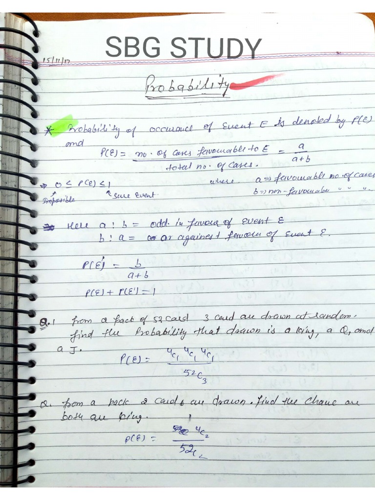 Jee Probability Maths | PDF