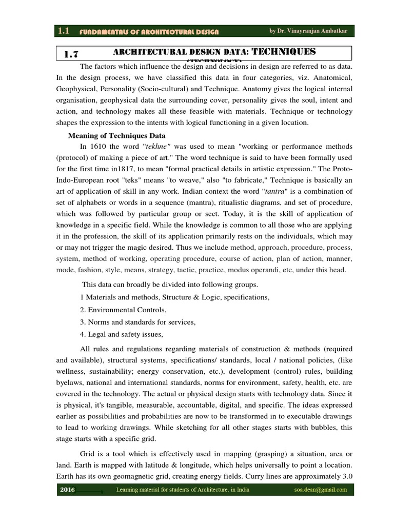 Architectural Design-7 Data-4 Technological PDF | Download Free PDF ...