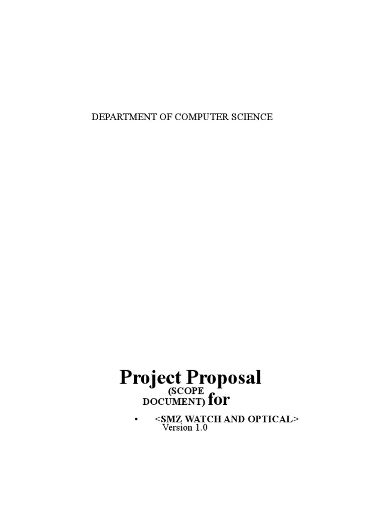 Project Proposal: Department of Computer Science | PDF | Subroutine ...
