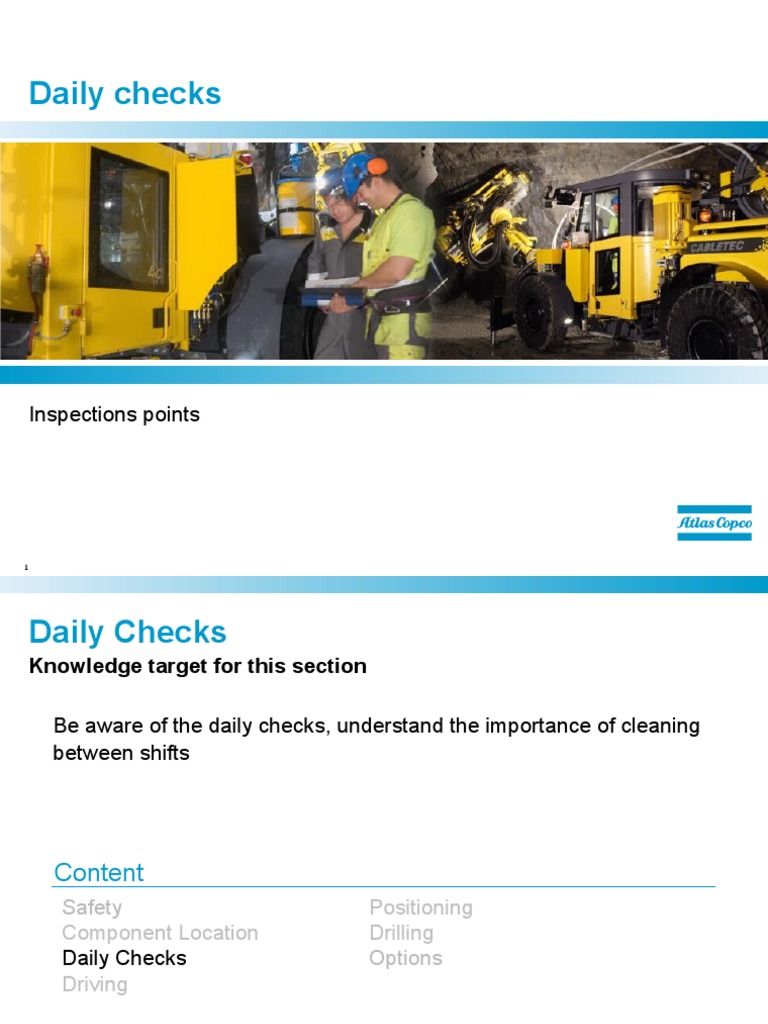 Daily Checks: Inspections Points | PDF | Mechanical Engineering ...