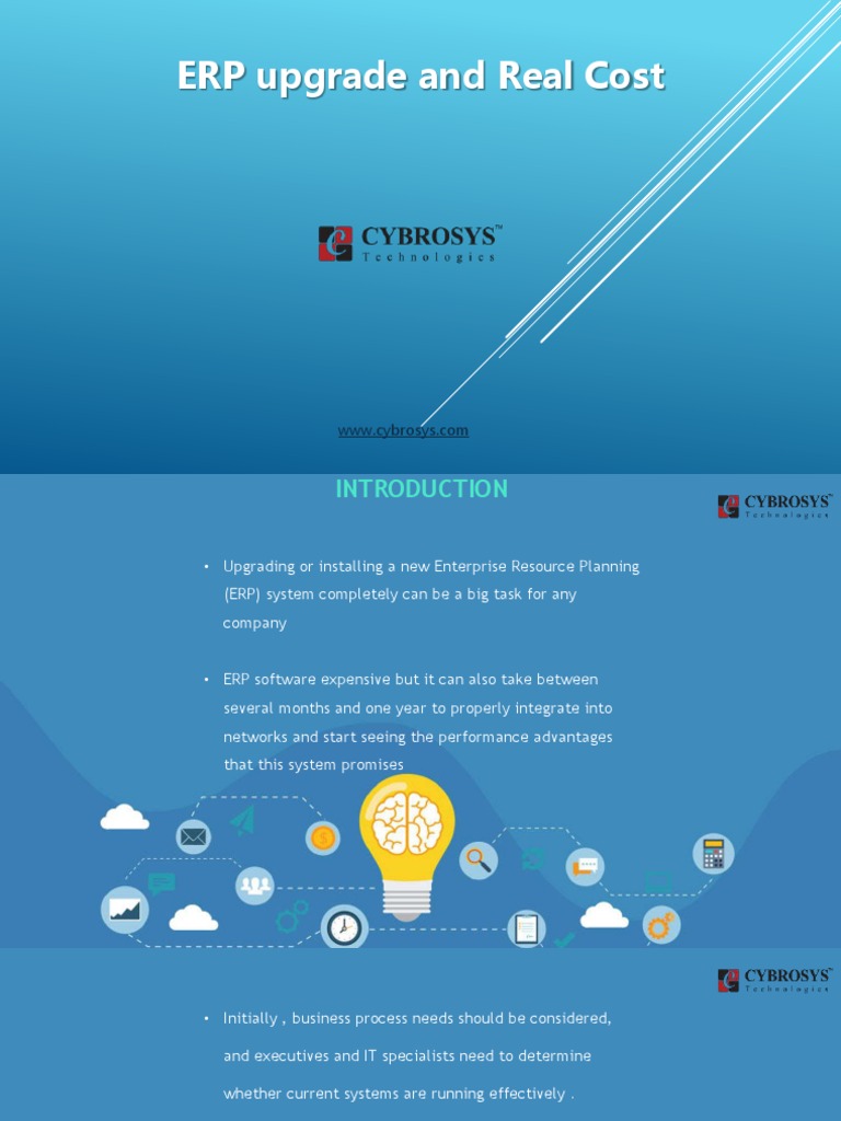 ERP Upgrade and Real Cost | PDF | Enterprise Resource Planning | Computing