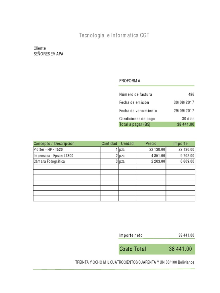 PROFORMA - Tecnologia e Informatica CGT | PDF