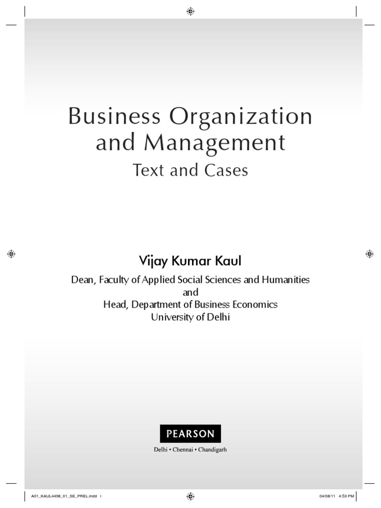 Business Organization and Management | PDF | Entrepreneurship ...