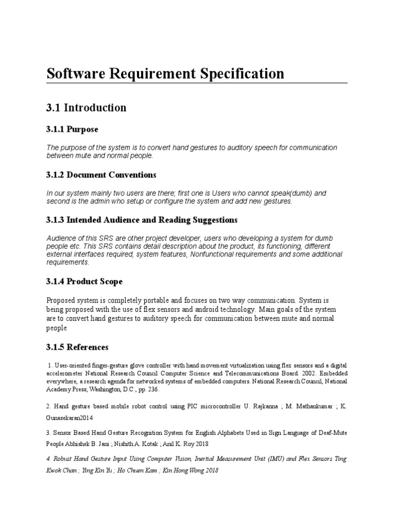 Software Requirement Specification: 3.1.1 Purpose | PDF | C ...