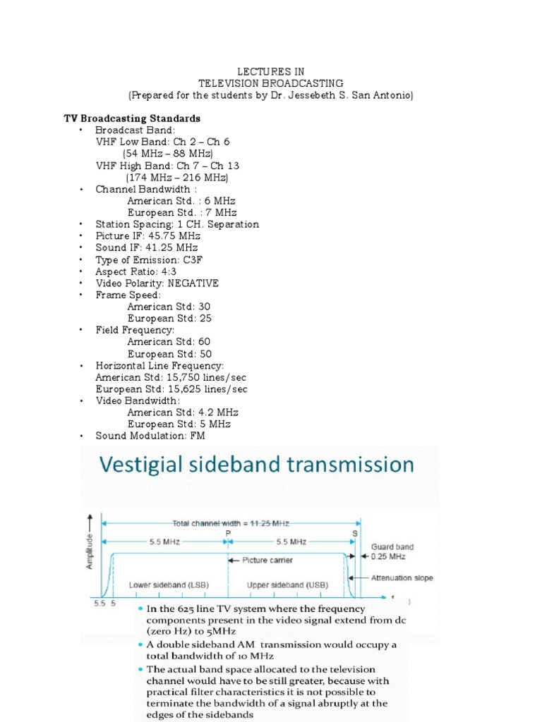 TV Lectures For Students | PDF | Television | Display Technology