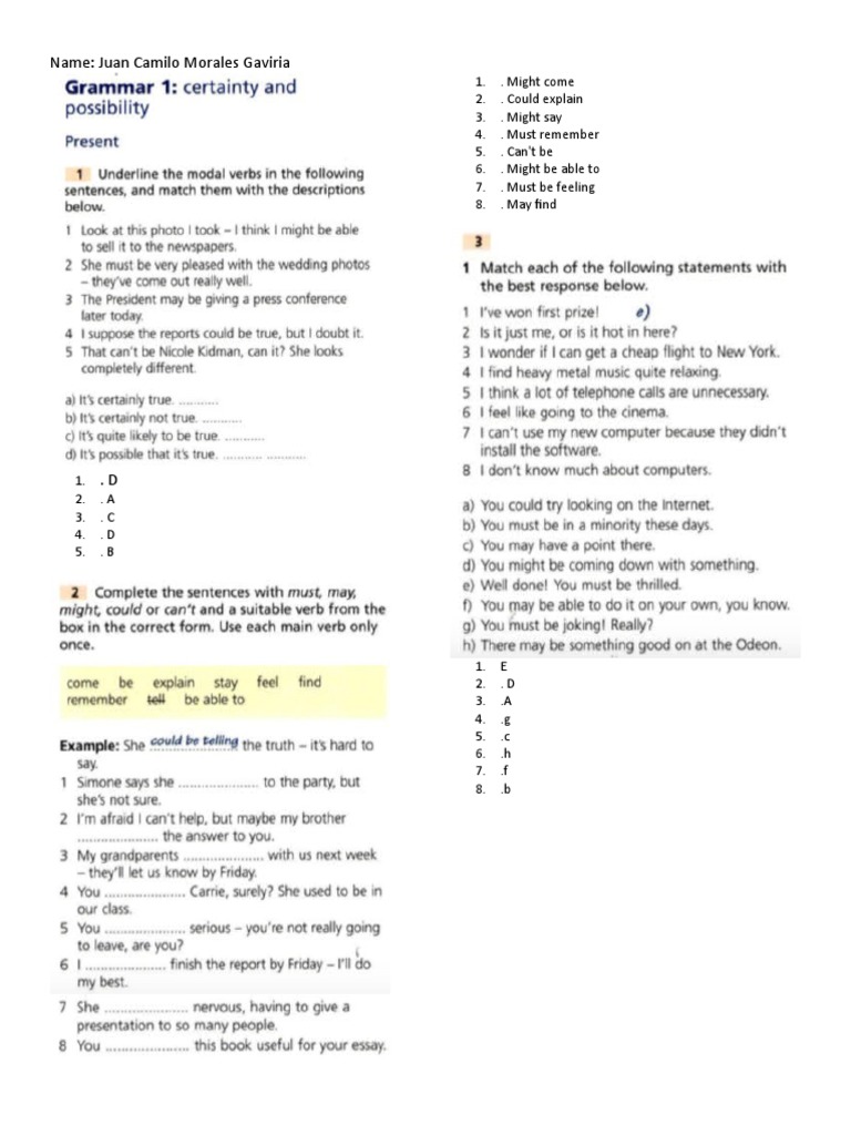 Certainty Possibility | PDF