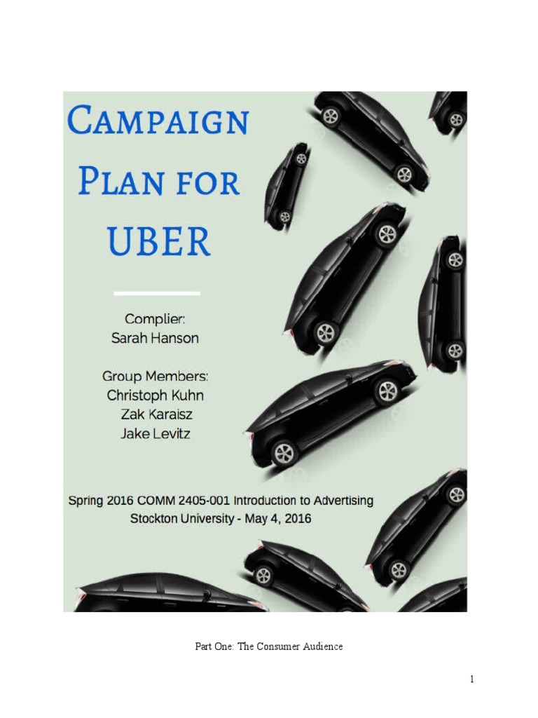 Uber Campaign Plan | Download Free PDF | Advertising | Brand
