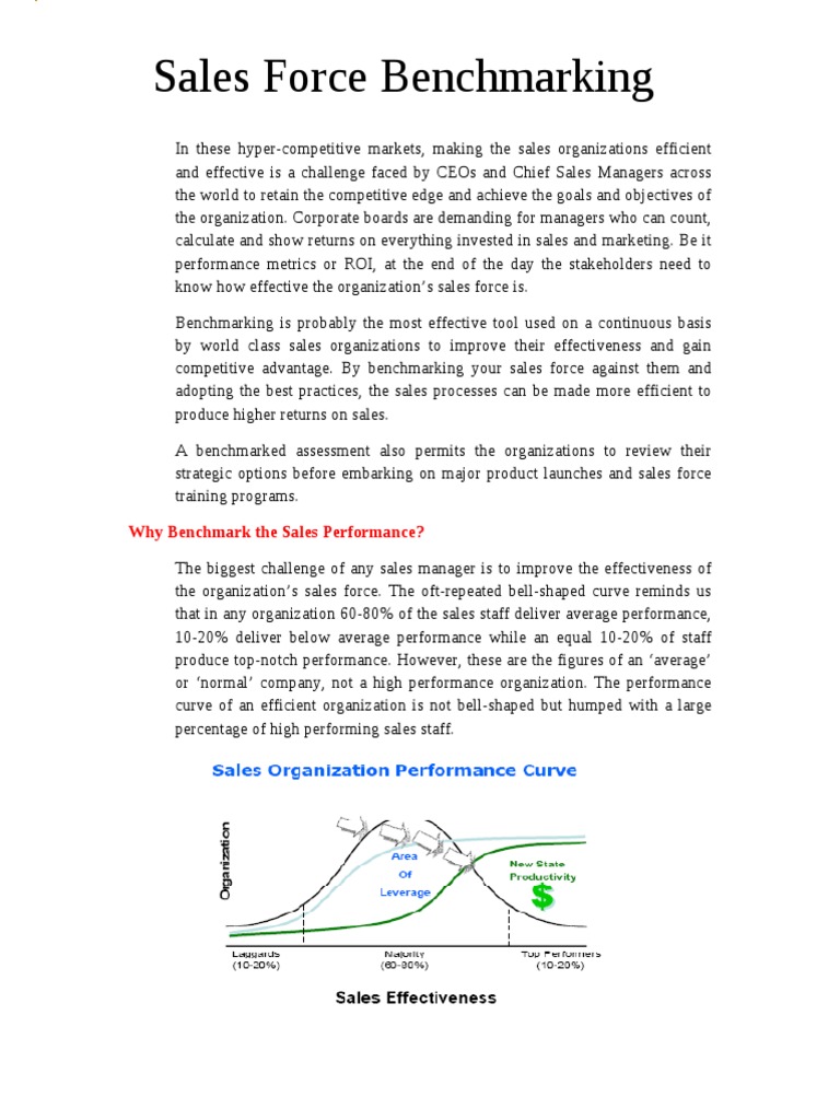 Sales Benchmarking for CEOs | PDF | Benchmarking | Performance Indicator