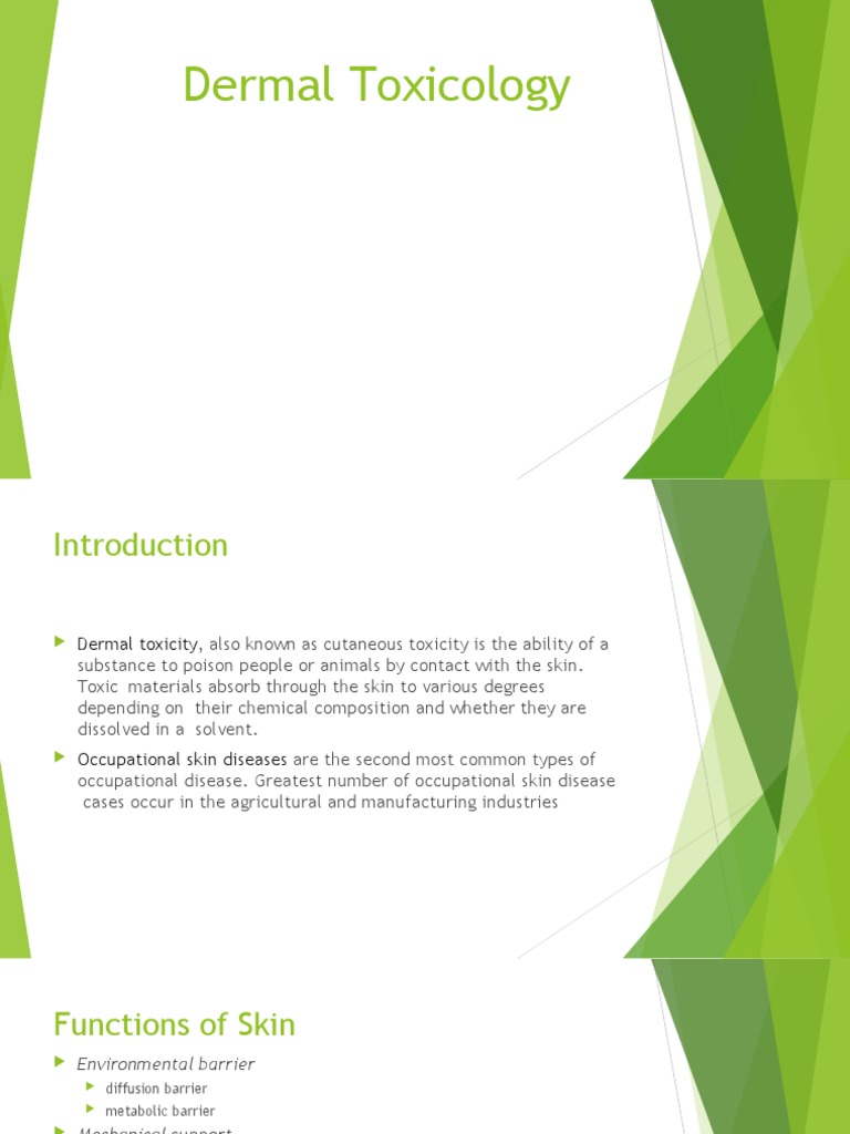 Toxic Responses of The Skin | PDF | Skin | Ultraviolet