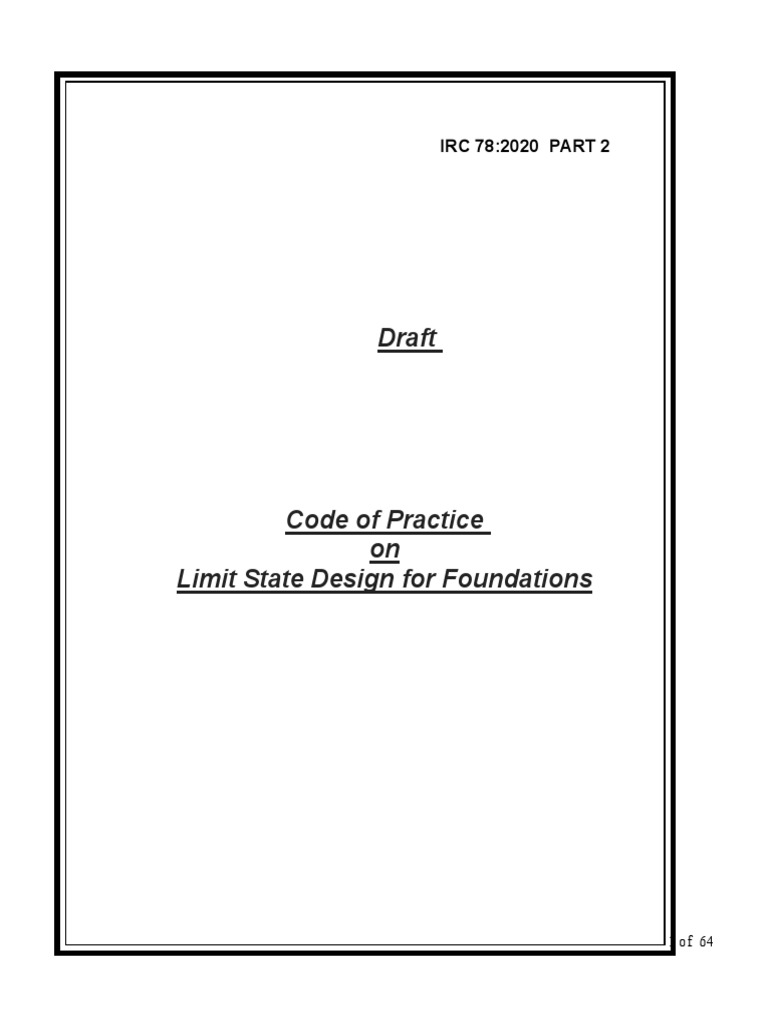 Limit State Design for Foundations | PDF | Geotechnical Engineering ...