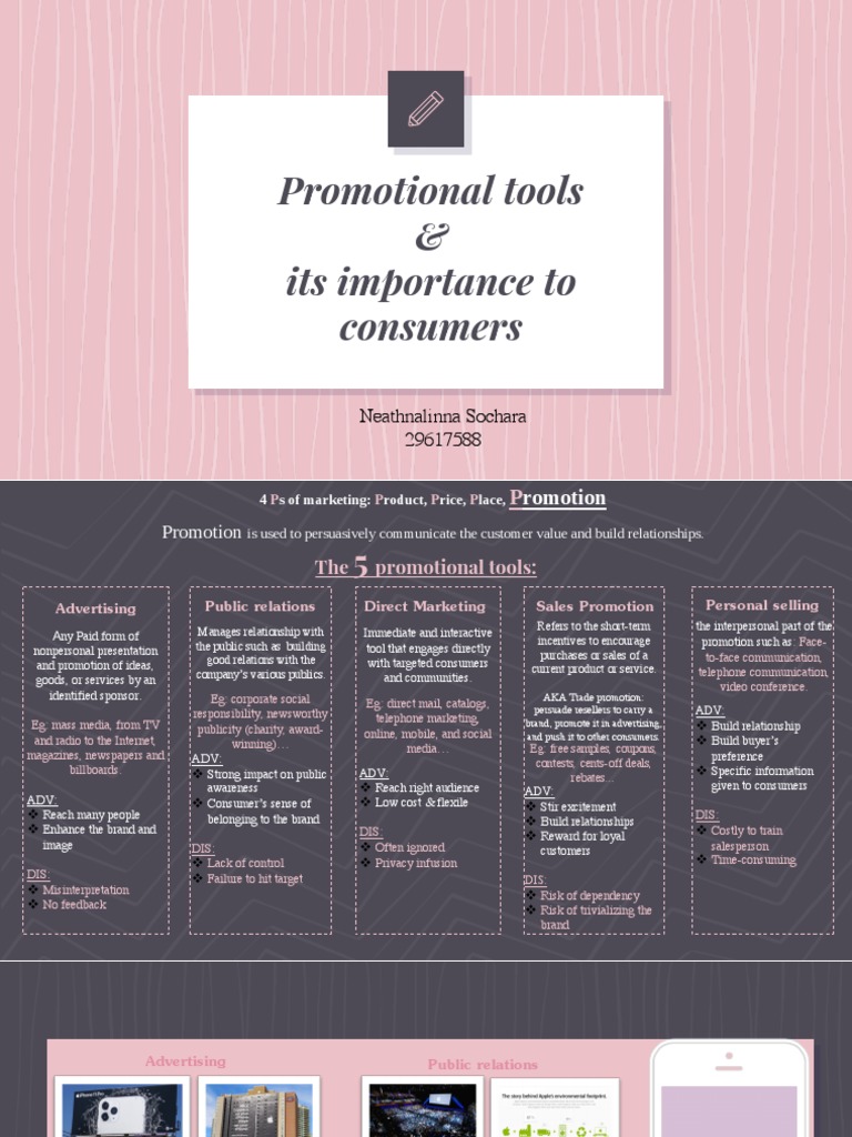 Marketing Promotional Tools Presentation | PDF | Direct Marketing ...