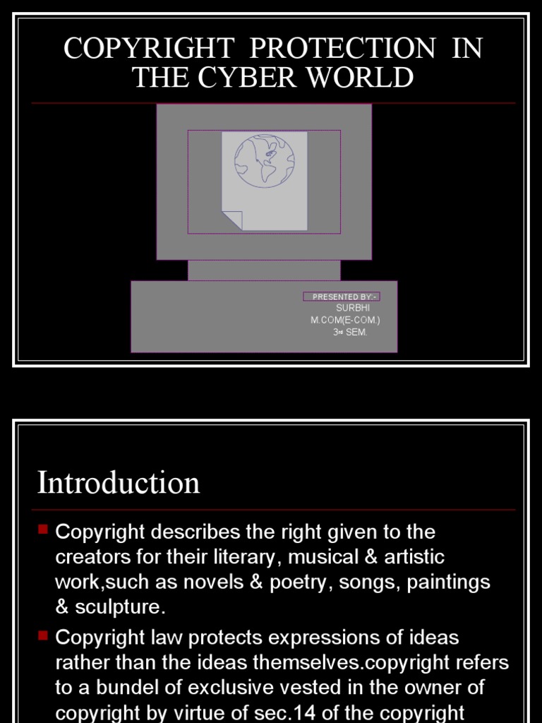 The Cyber World::-Surbhi 3 Sem | PDF | Copyright | Copyright Infringement