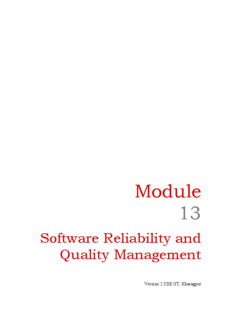 Software Reliability and Quality Management - SEI CMM | PDF | Six Sigma ...