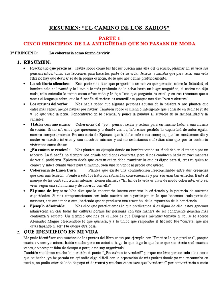 Resumen Libro Walter Riso | PDF | Sócrates | Ignorancia