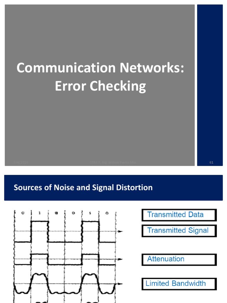 Error Checking in Networks | PDF | Error Detection And Correction | Error