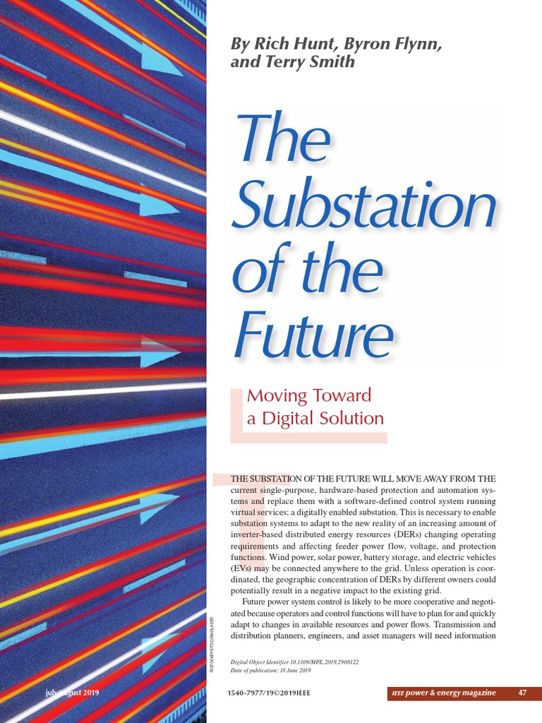 Hunt, Flynn, Smith - 2019 - The Substation of The Future Moving Toward ...