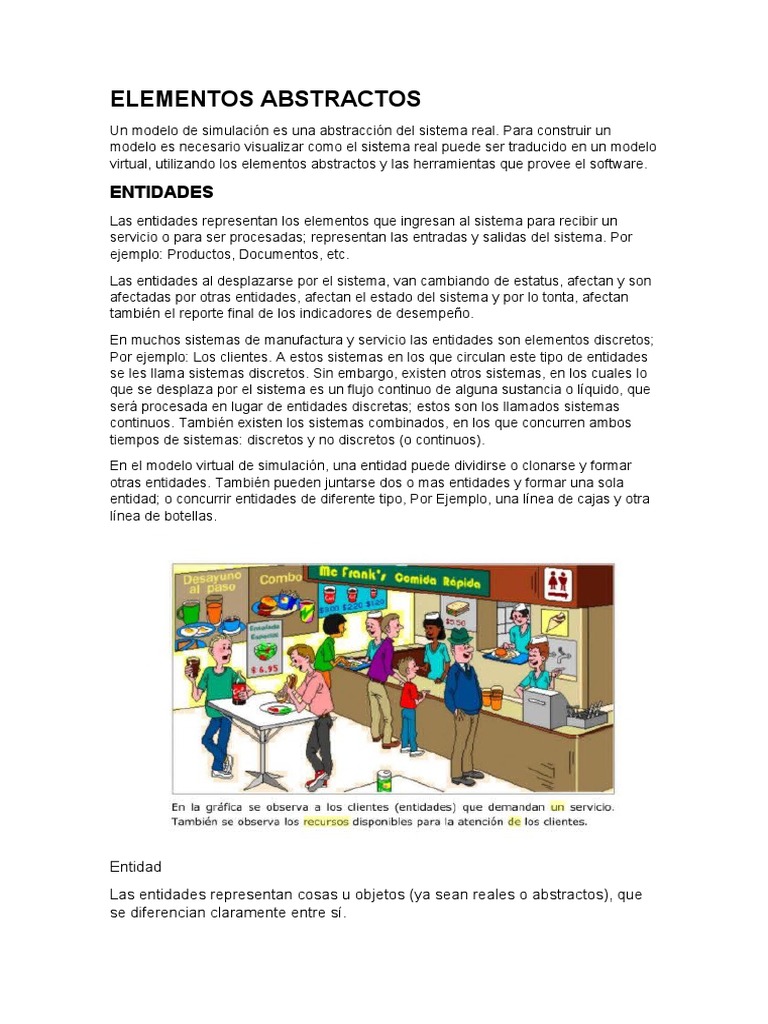 Elementos Abstractos | PDF | Simulación | Sistema
