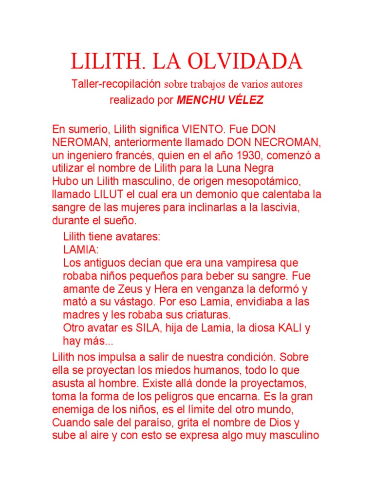 Aspectos de Lilith | PDF | La sexualidad humana | Luna