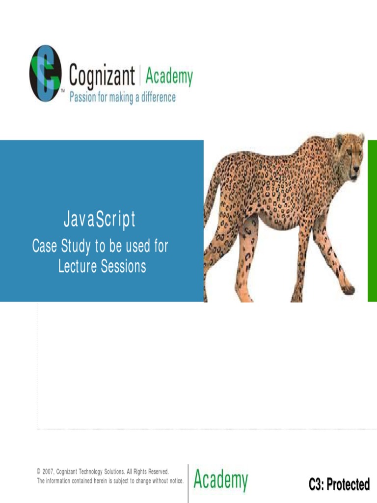 Javascript: Case Study To Be Used For Lecture Sessions | Download Free ...