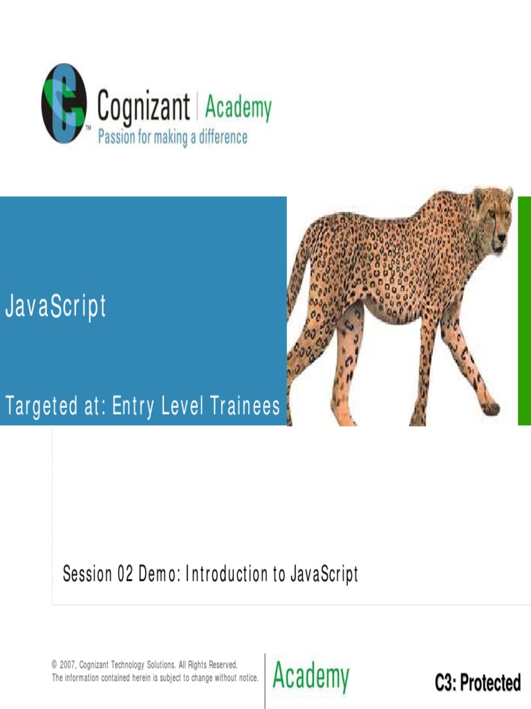 Javascript: Targeted At: Entry Level Trainees | PDF | Java Script | Html