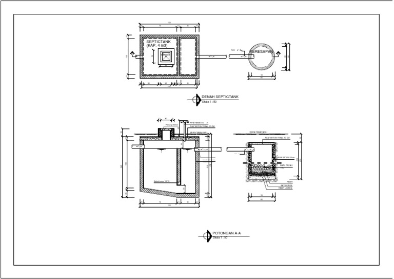 15.detail Septictank Dan Sumur Resapan PDF | PDF