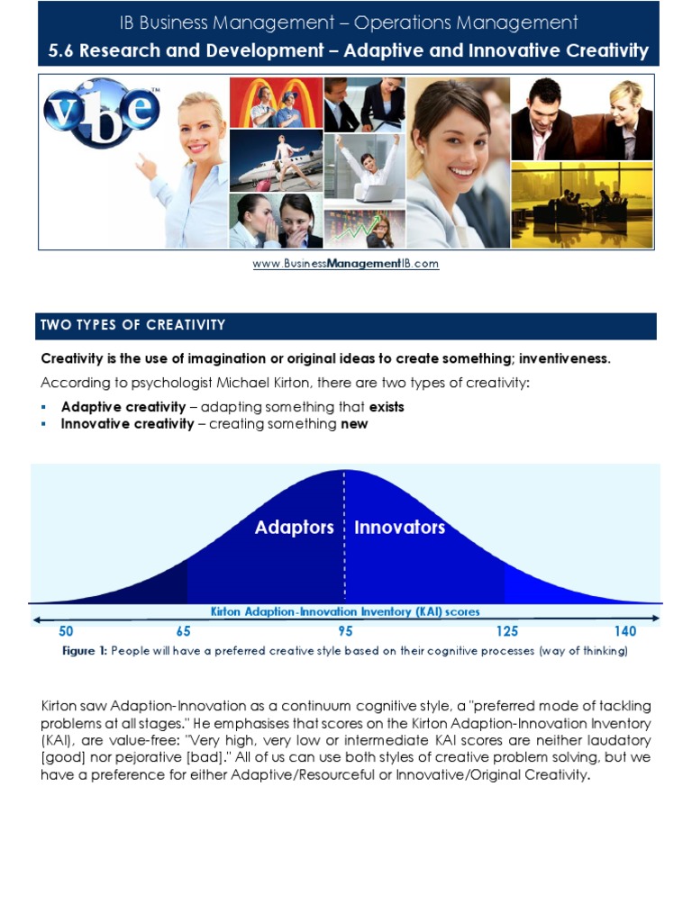 Ib Business Management - Adaptive and Innovative Creativity PDF | PDF ...