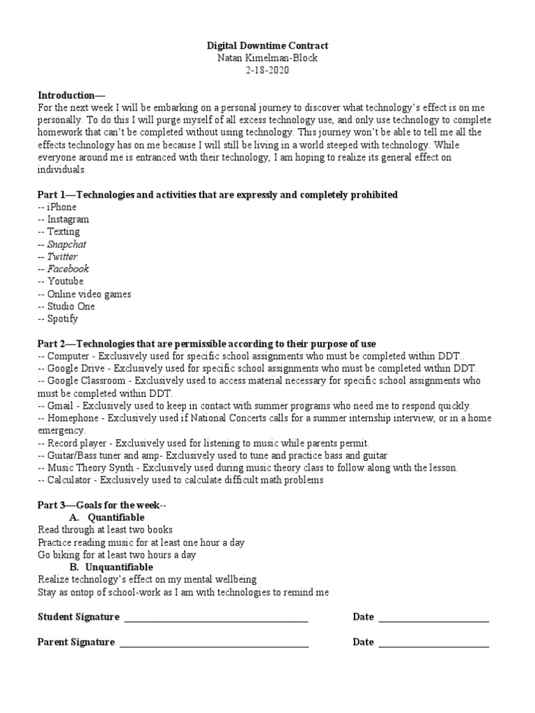 DDT Contract Template 20 | PDF