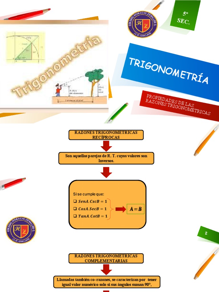 5.propiedades de Las Razones Trigonométricas | PDF | Trigonometría ...