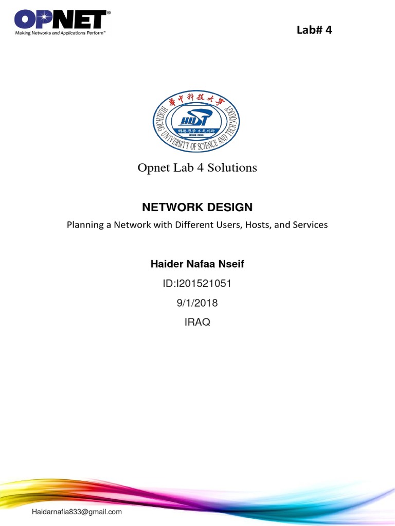 Opnet Lab 4 Solutions: Network Design | PDF | Computer Network | Web Server