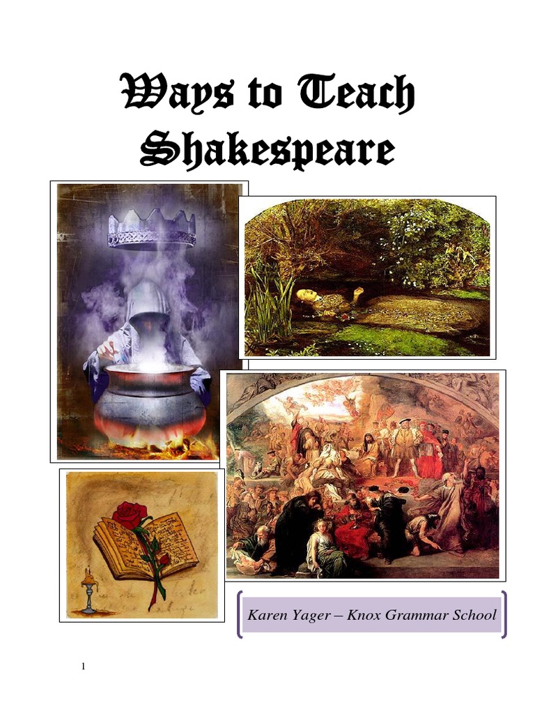 Ways To Teach Shakespeare | PDF | Macbeth | Play (Theatre)
