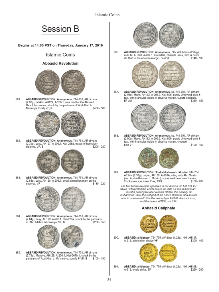Session B: Islamic Coins | PDF