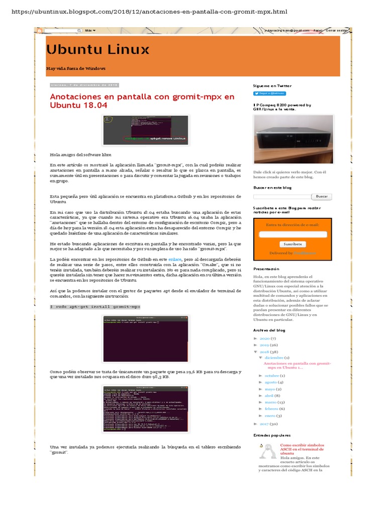 Anotaciones en Pantalla Con Gromit-Mpx | PDF | Lápiz | Archivo de ...