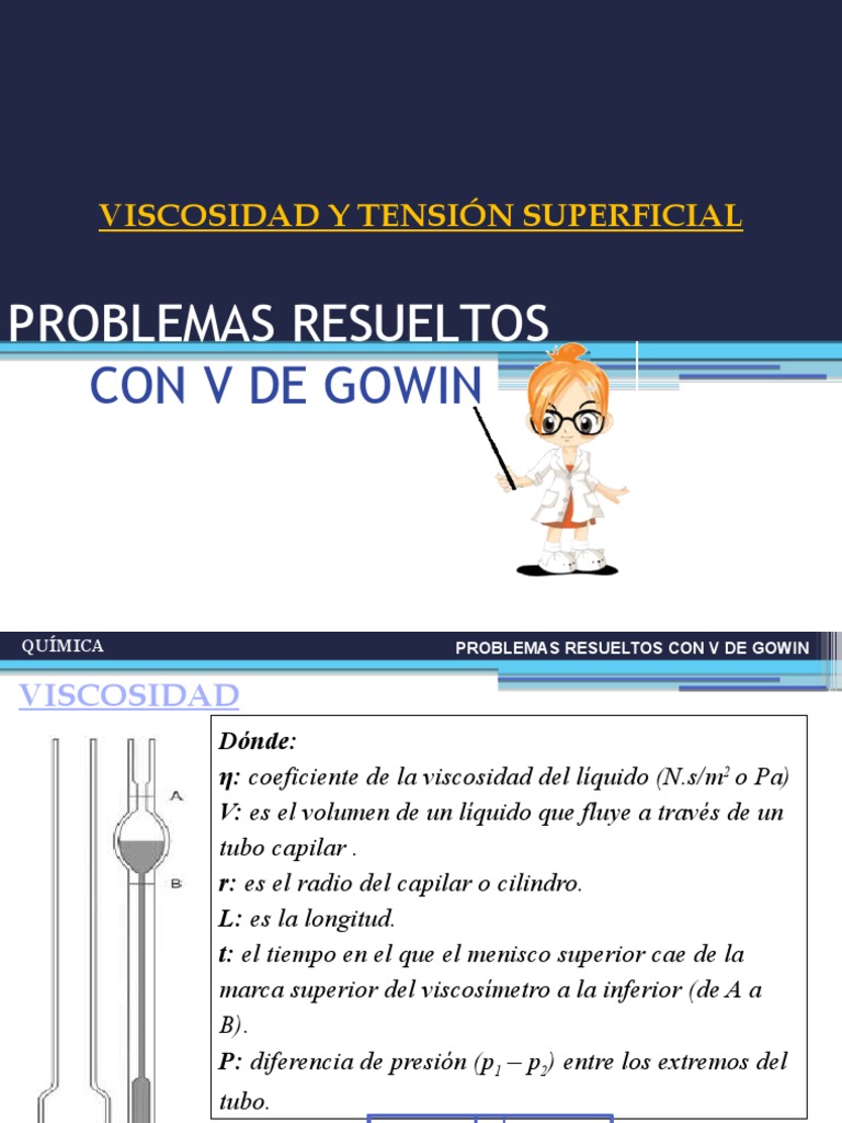 Problemas Resueltos de Viscosidad y Tension Superficial | PDF | Líquidos | Tensión superficial