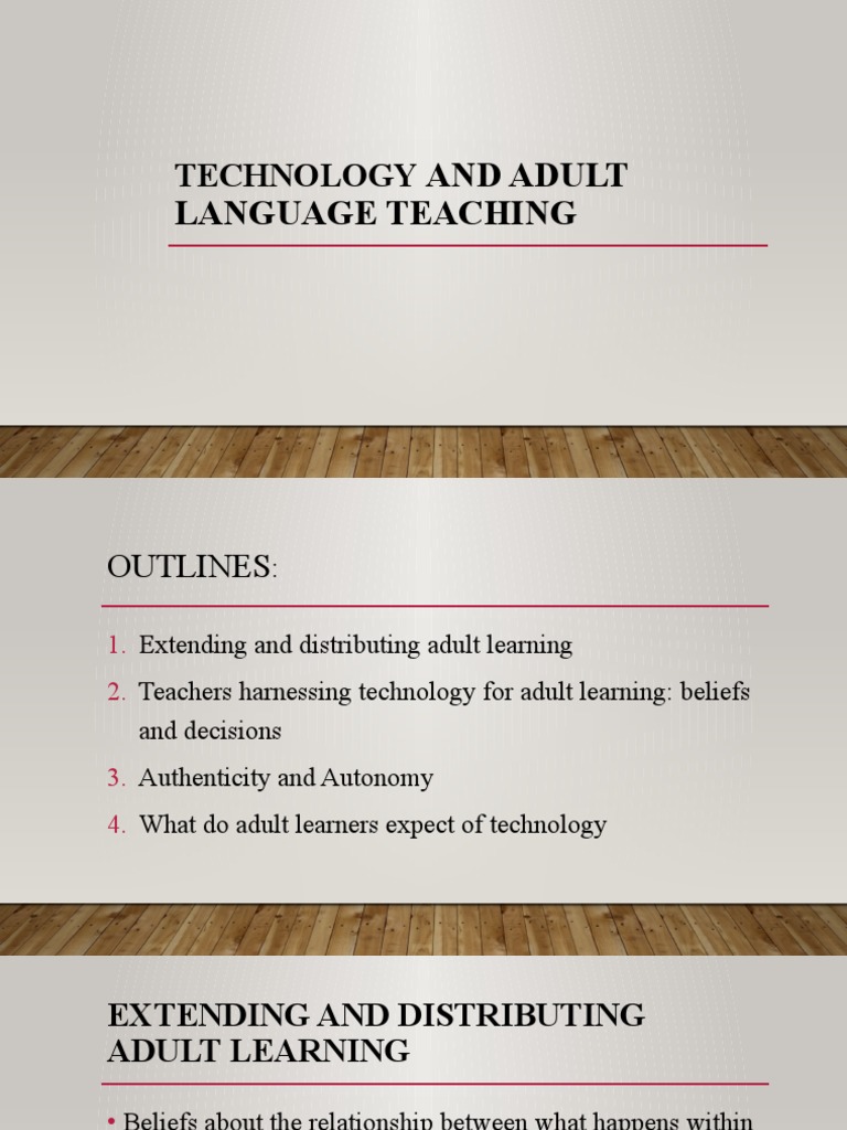 Technology and Adult Language Teaching | PDF | Learning | Educational ...