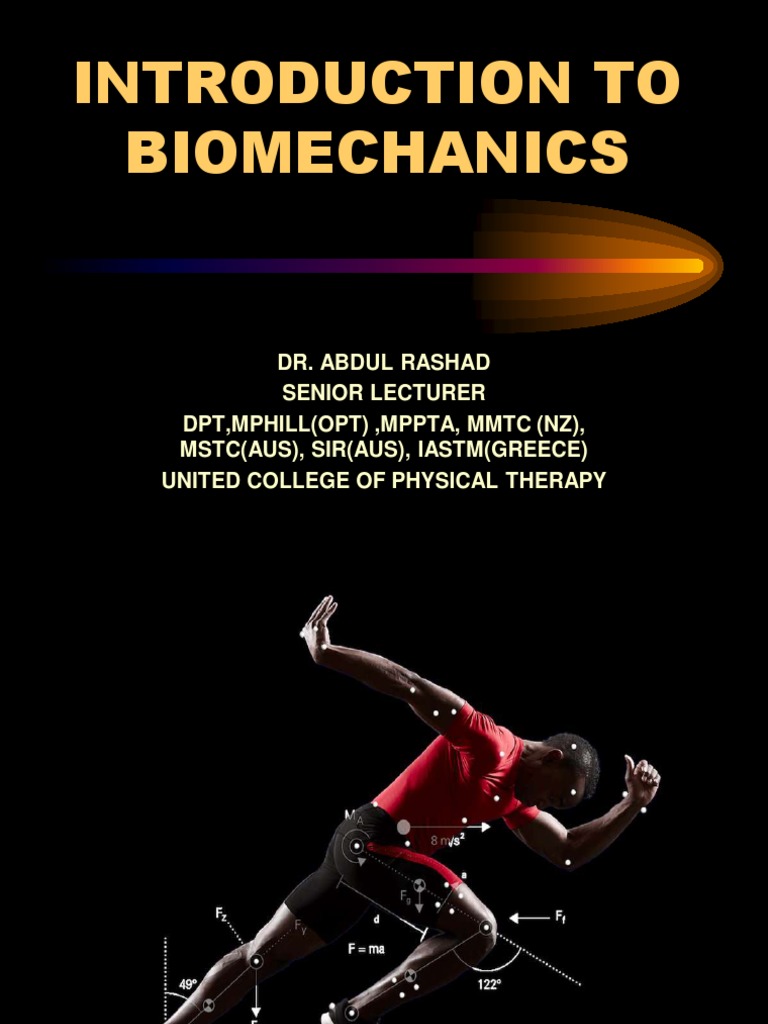 Lec.01.BASIC TERMINOLOGY | PDF | Biomechanics | Force