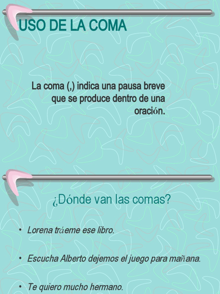 Uso correcto de la coma en oraciones | PDF | Novela negra, policíaca y ...