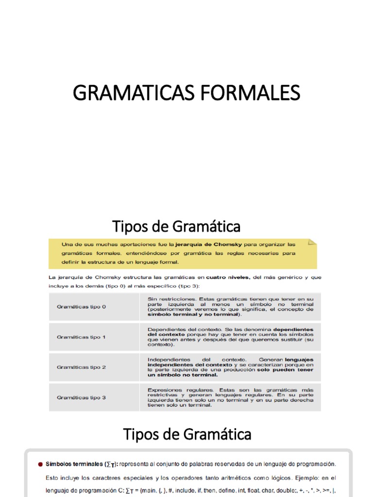 Gramaticas Formales | PDF | Lenguaje de programación | Analizando